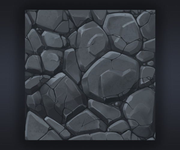 ArtStation - Hand-Painted Stone Texture | Game Assets