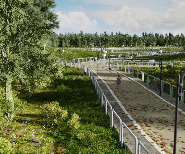 ArtStation - In the park in Blender | Resources