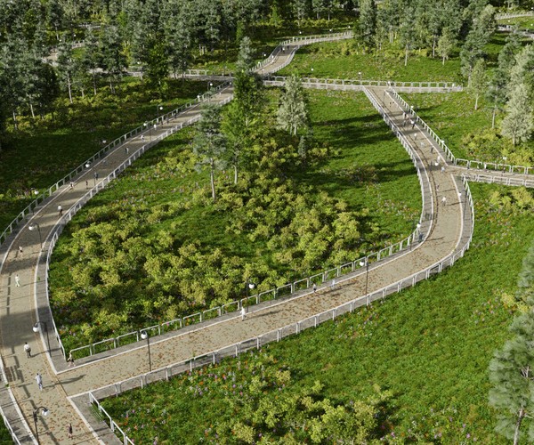 ArtStation - In the park in Blender | Resources