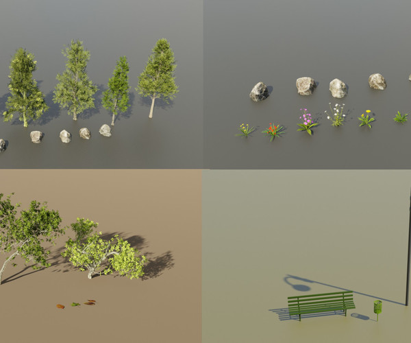 ArtStation - In the park in Blender | Resources