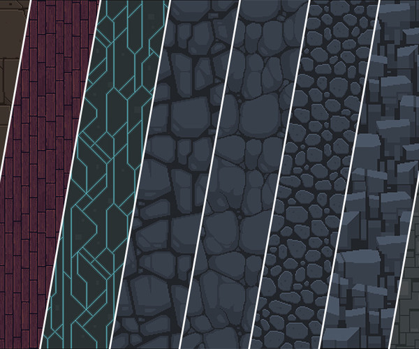 ArtStation - 11 Tiled Backgrounds (Pixel Art) | Game Assets