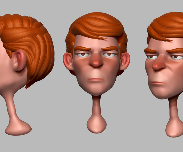 ArtStation - 3D Stylized Cartoon Faces Set (1) Zbrush Tools Files ...