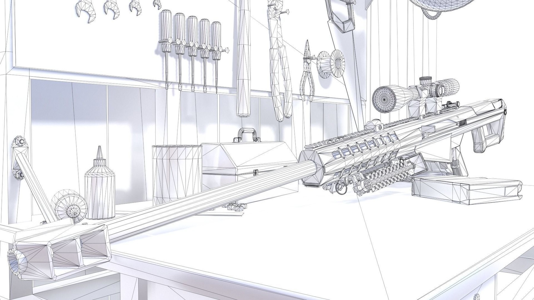 ArtStation - Barrett M82A1 Rifle | Game Assets