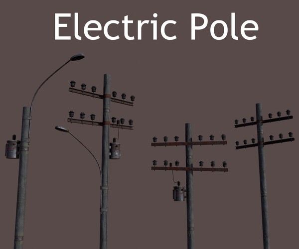 ArtStation - Electric Pole | Game Assets