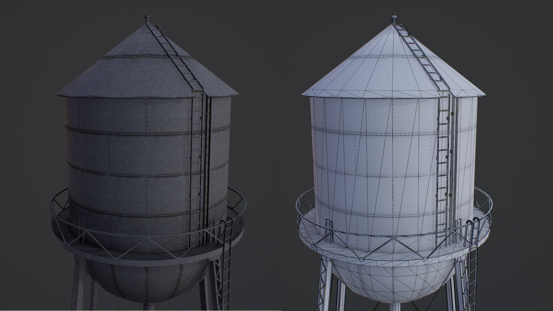 ArtStation - Water Tower | Game Assets