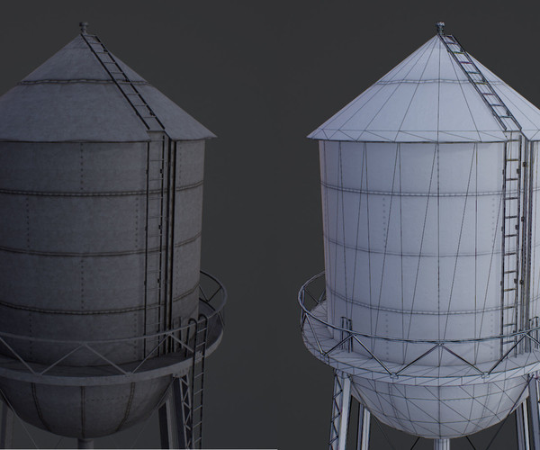 ArtStation - Water Tower | Game Assets