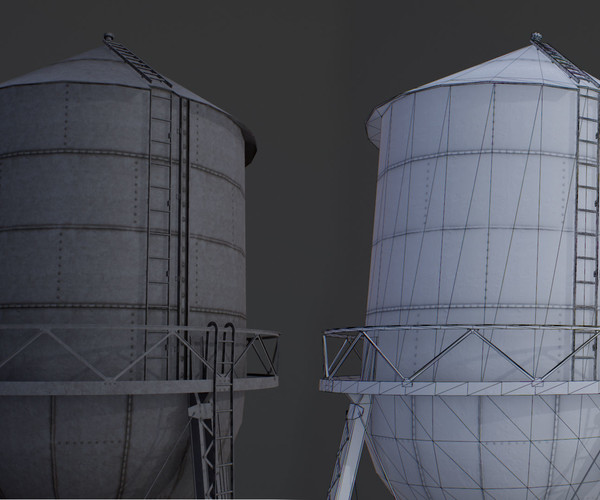 ArtStation - Water Tower | Game Assets