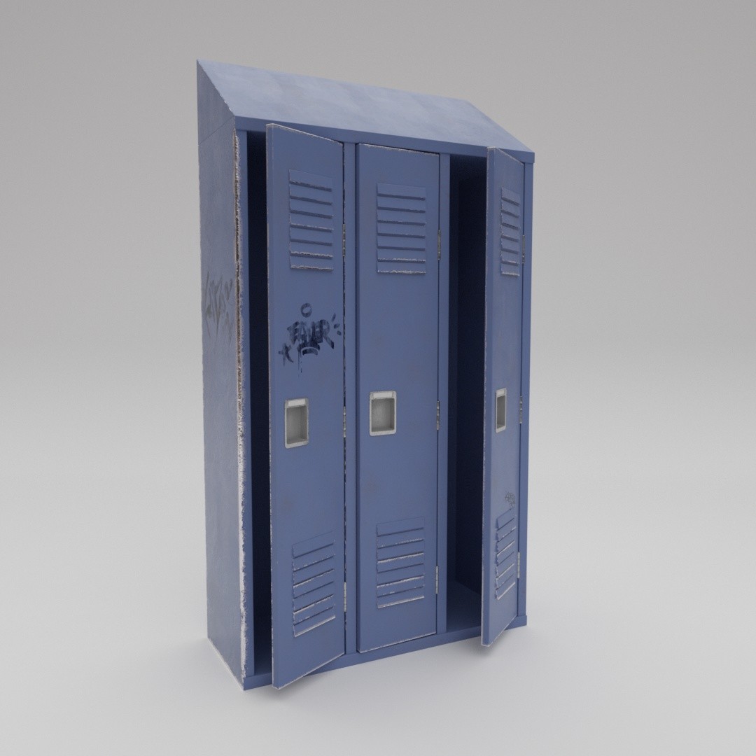 ArtStation - Weathered Lockers | Game Assets