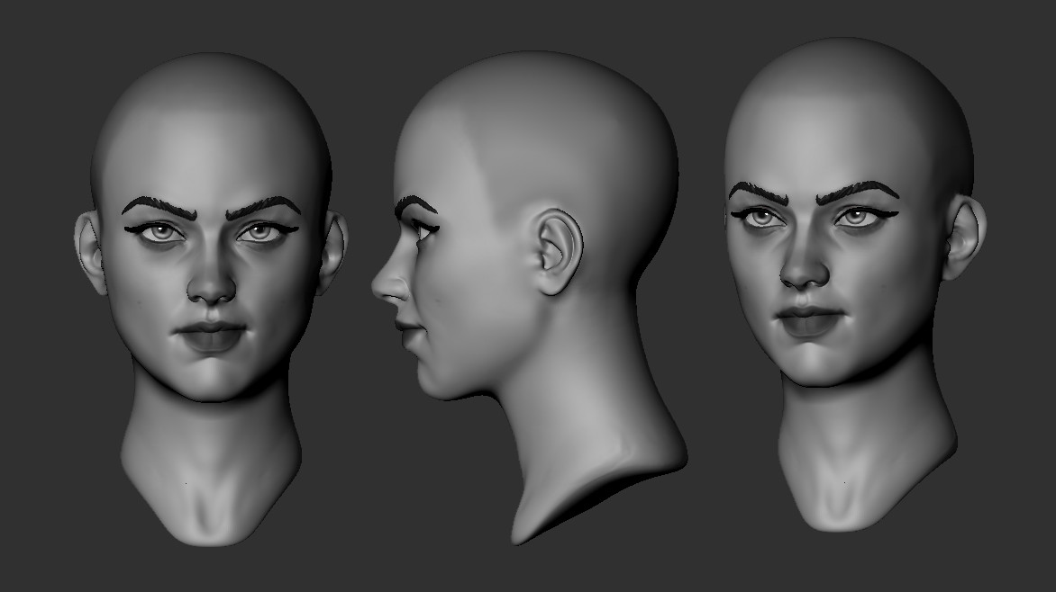 ArtStation - Head Sketch #4 | Game Assets