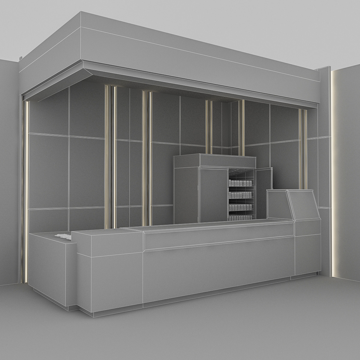 ArtStation - 3D Cafe Model | Resources