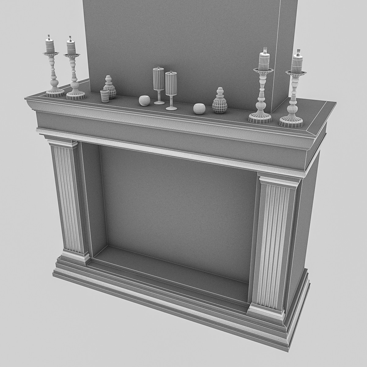 ArtStation - fireplace 01 | Game Assets