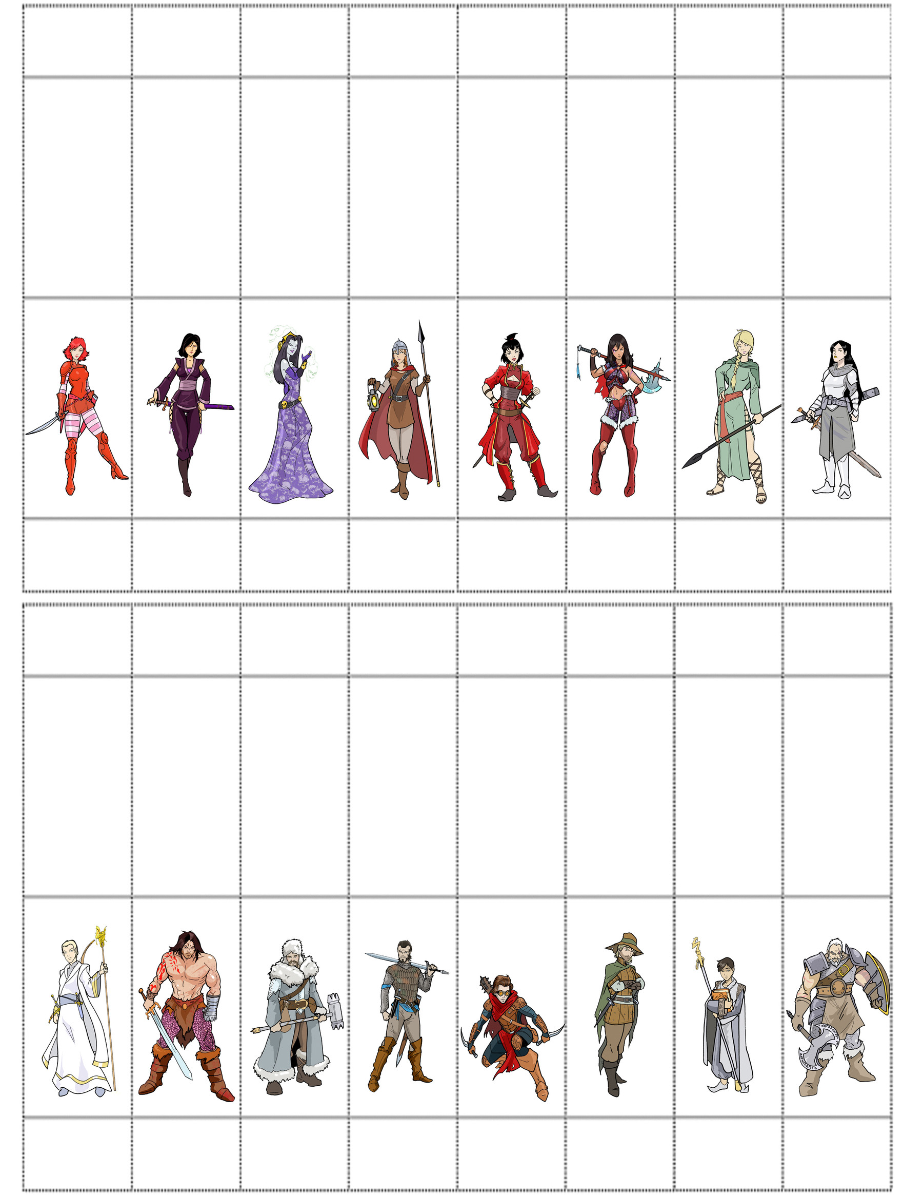 ArtStation - Human Minis 2 | Game Assets