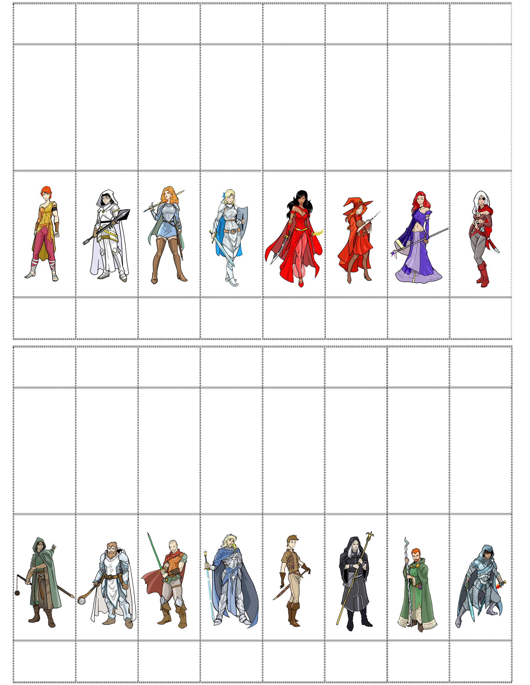 ArtStation - Human Minis 1 | Game Assets