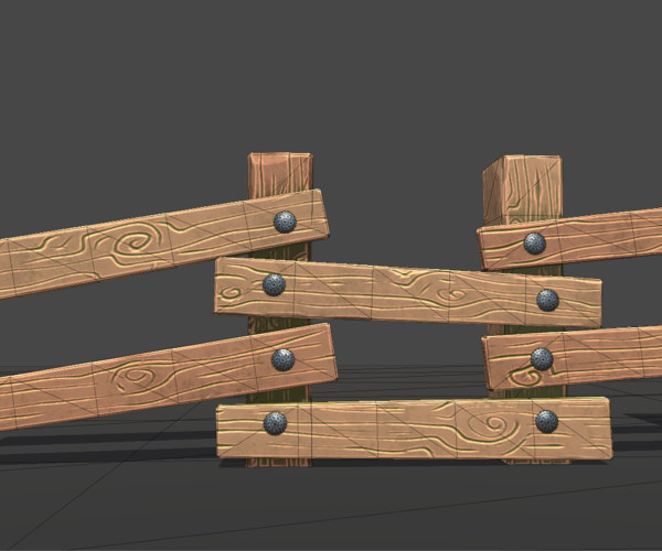 ArtStation - Stylized modular wooden fences pack | Game Assets