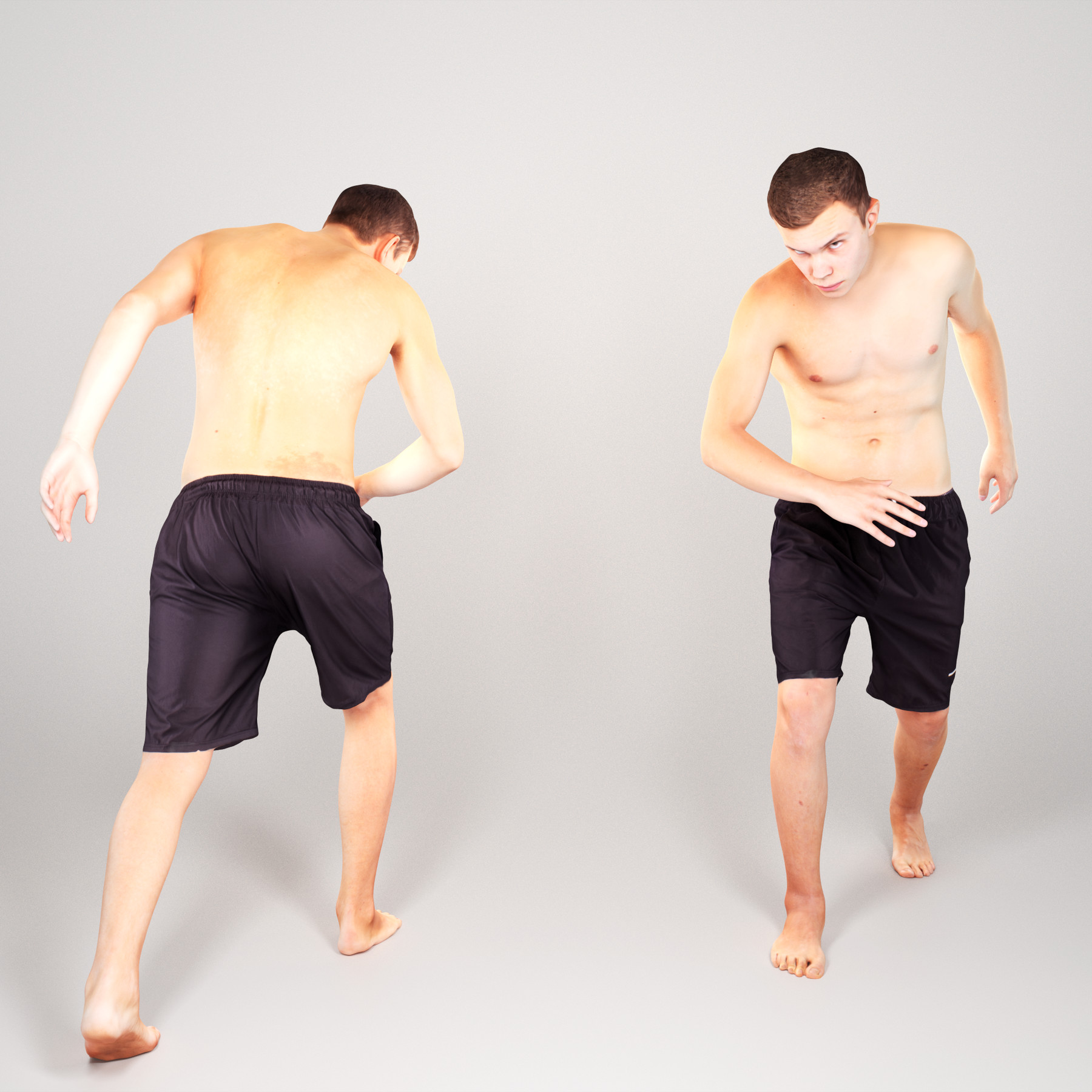 ArtStation - Sporty young man running 127 | Game Assets