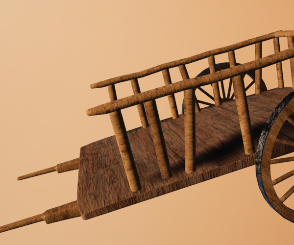 ArtStation - Medieval Hand Cart | Game Assets