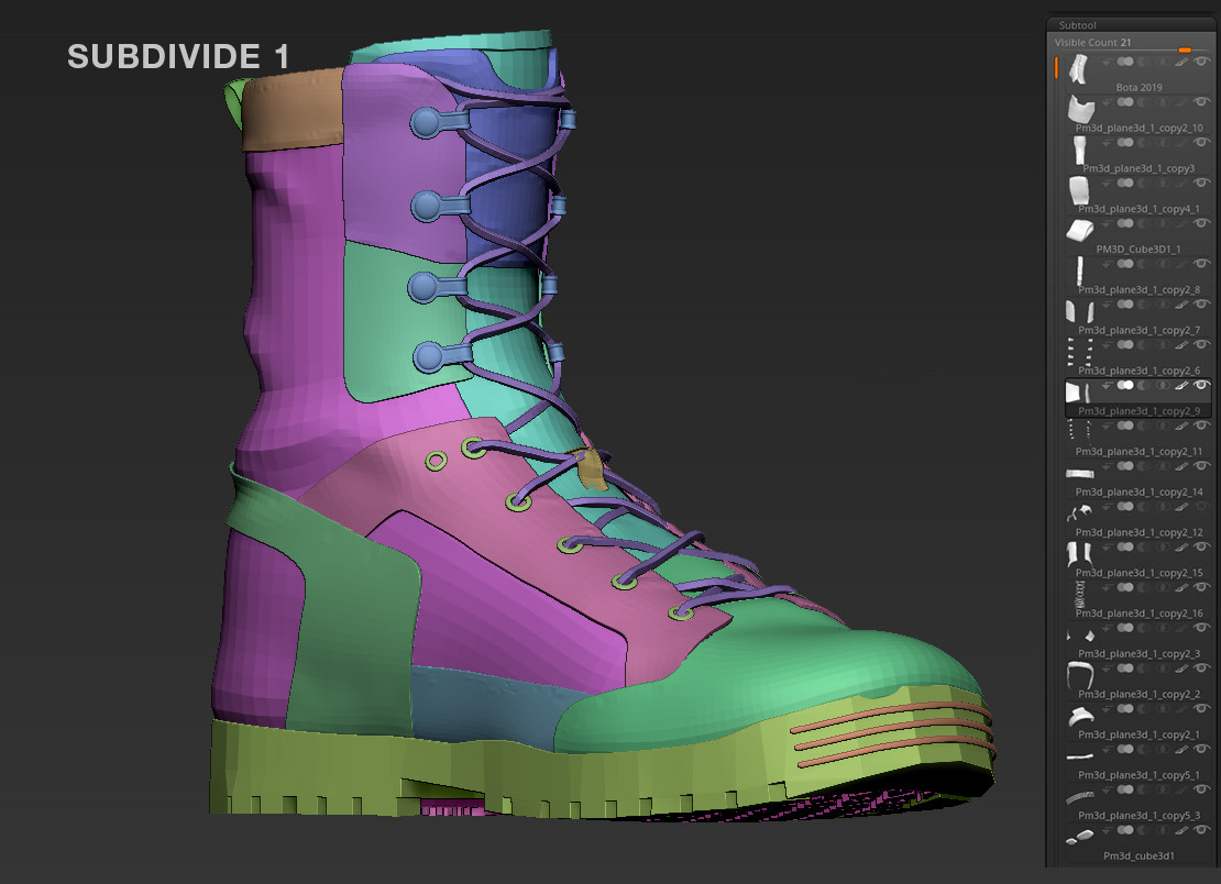 ArtStation - Military Boot | Game Assets