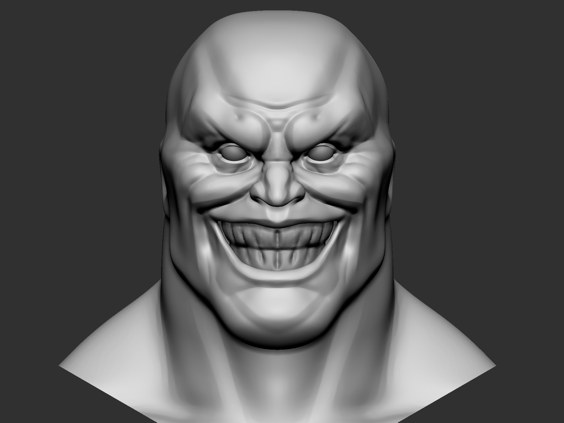 ArtStation - Basemesh enemy head smile1 | Resources