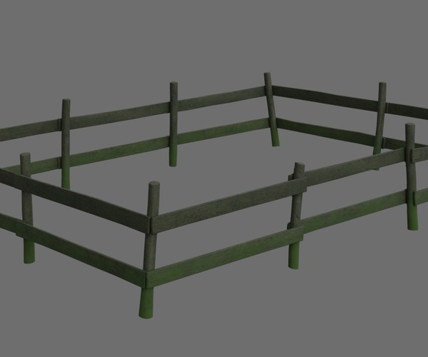 ArtStation - Wooden Fence 1B | Game Assets