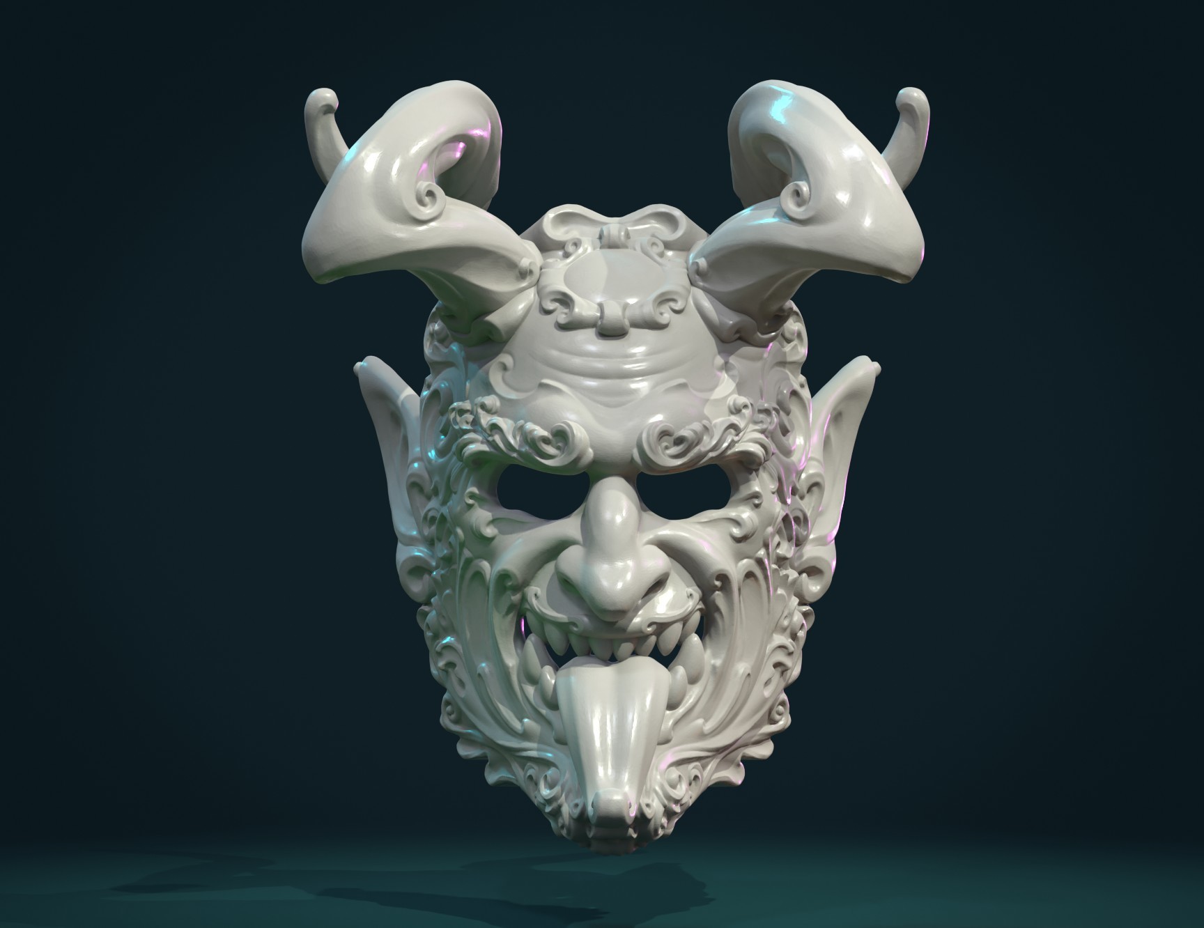 ArtStation - Demon Satyr Mask | Resources
