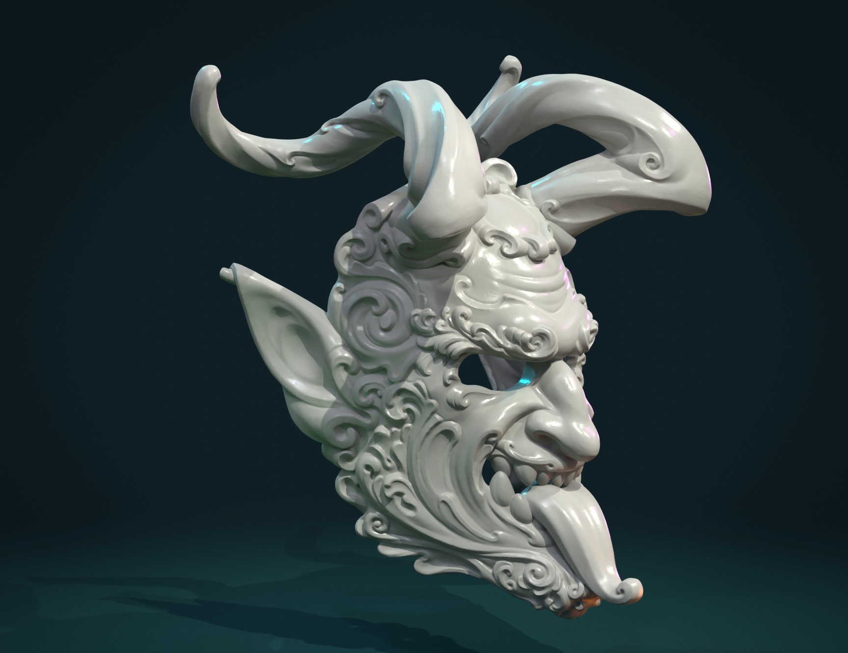 ArtStation - Demon Satyr Mask | Resources
