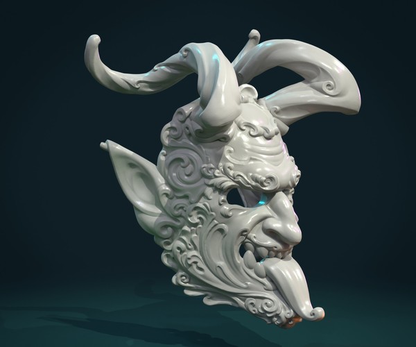 ArtStation - Demon Satyr Mask | Resources