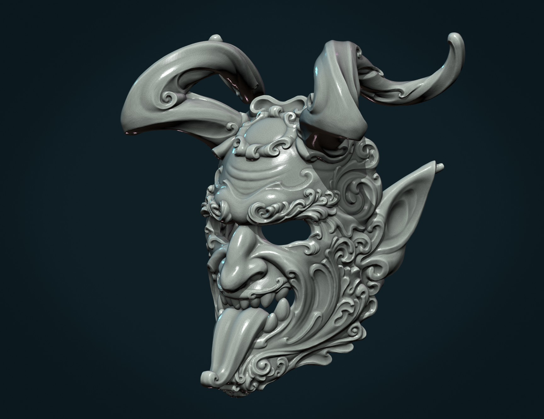 ArtStation - Demon Satyr Mask | Resources