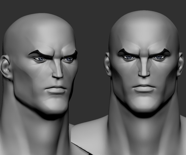 ArtStation - Hero head comic basemesh | Resources