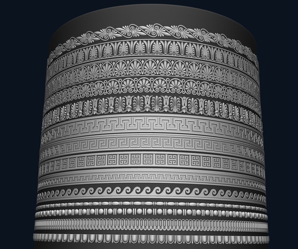 ArtStation - 14 Classic Greek Trim Patterns | Brushes