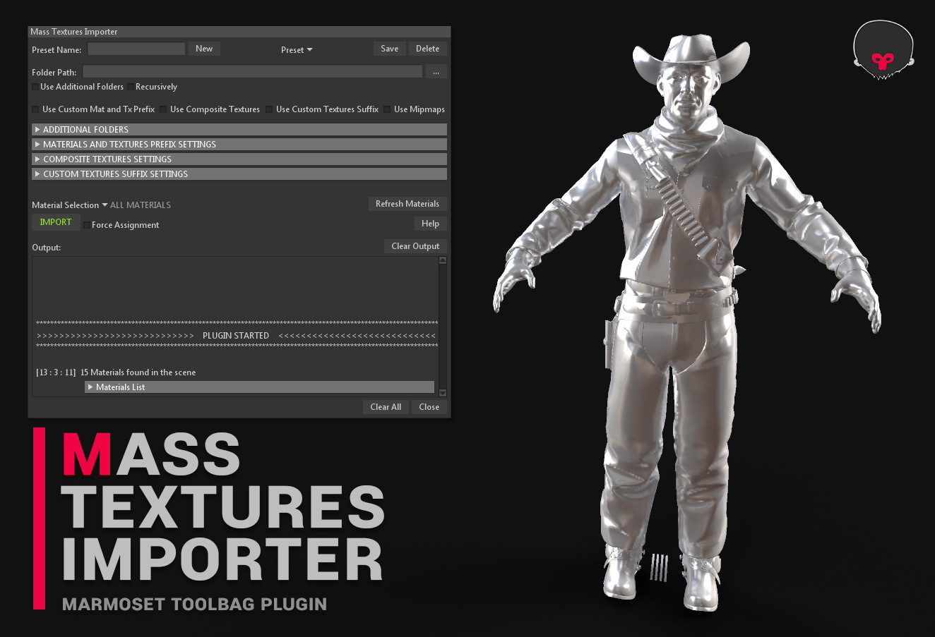 ArtStation - Mass Textures Importer (Marmoset Toolbag plugin) | Resources