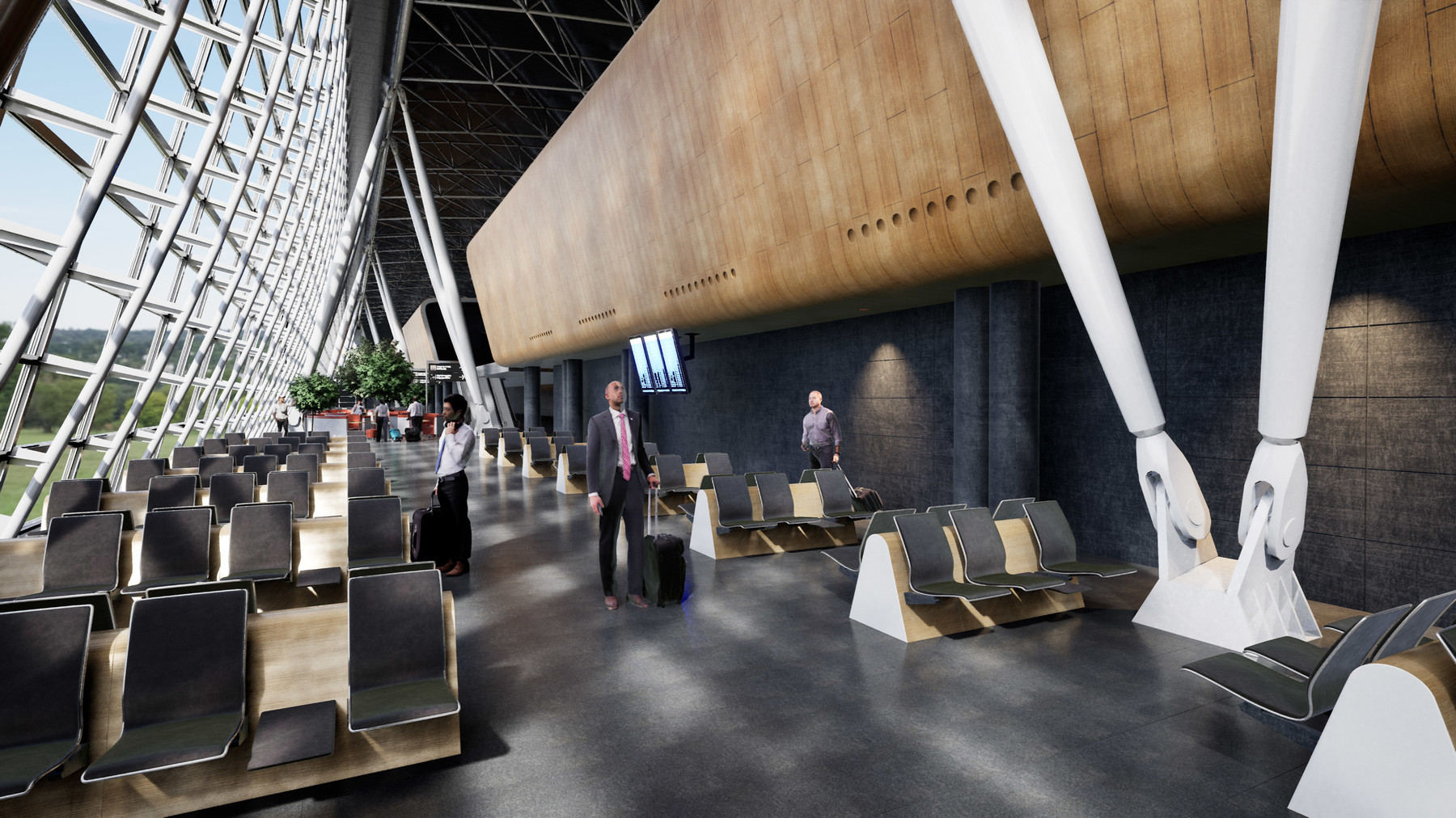 ArtStation - Airport terminal 3 in UE4 (Unreal engine 4.25 Ray tracing ...