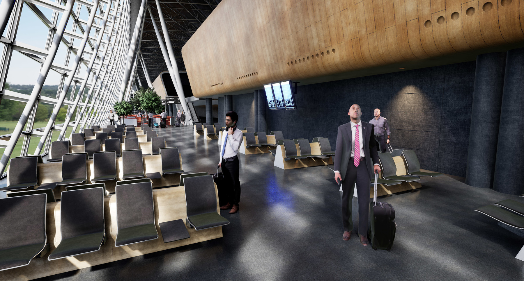 ArtStation - Airport terminal 3 in UE4 (Unreal engine 4.25 Ray tracing ...