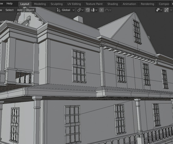 ArtStation - Haunted house 3d model | Game Assets