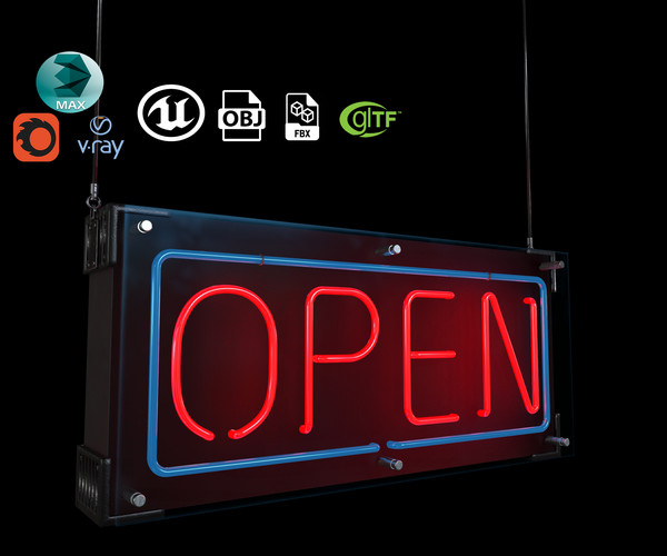 ArtStation - Open Sign | Game Assets