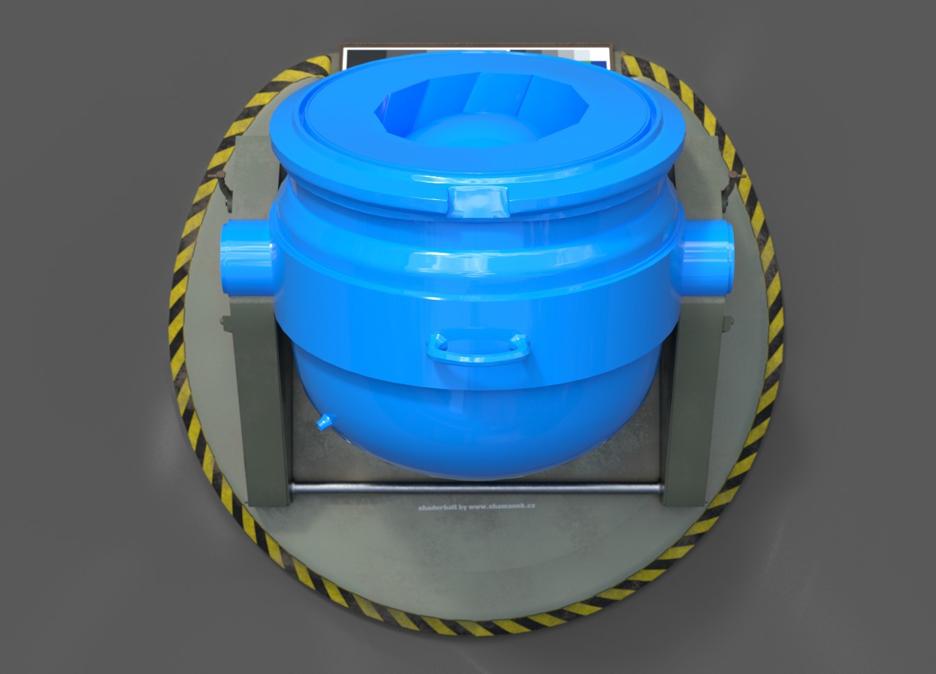 ArtStation - PBR 3D model - Shader ball with color chart for hard ...