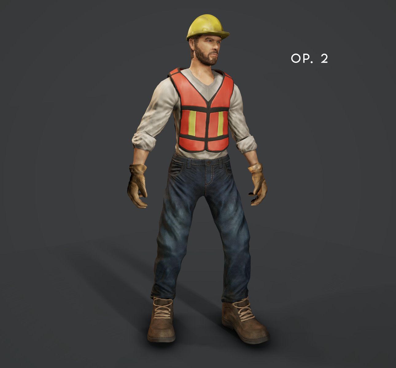 ArtStation - Worker - Construction - Ready to Game - Low Poly - 3D Model | Resources