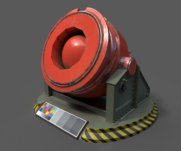 ArtStation - PBR 3D model - Shader ball with color chart for hard ...