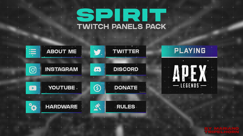 ArtStation - Spell - Panels Pack for Twitch | Artworks