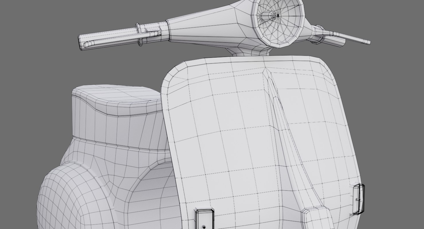 ArtStation - Motor Scooter 1B | Game Assets