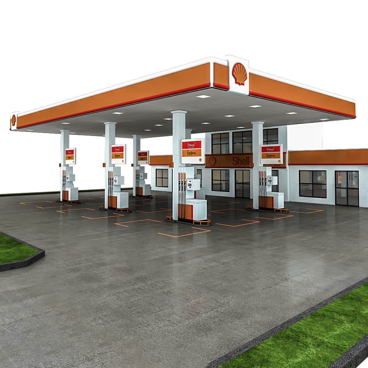ArtStation - 3D Gas Station | Resources