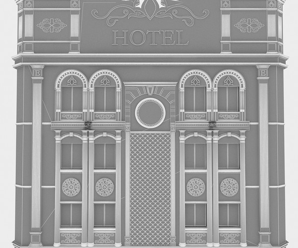 ArtStation - Classical Hotel Building | Resources
