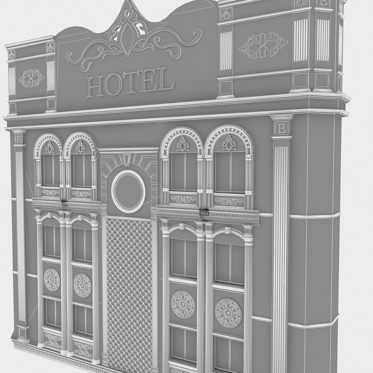 ArtStation - Classical Hotel Building | Resources