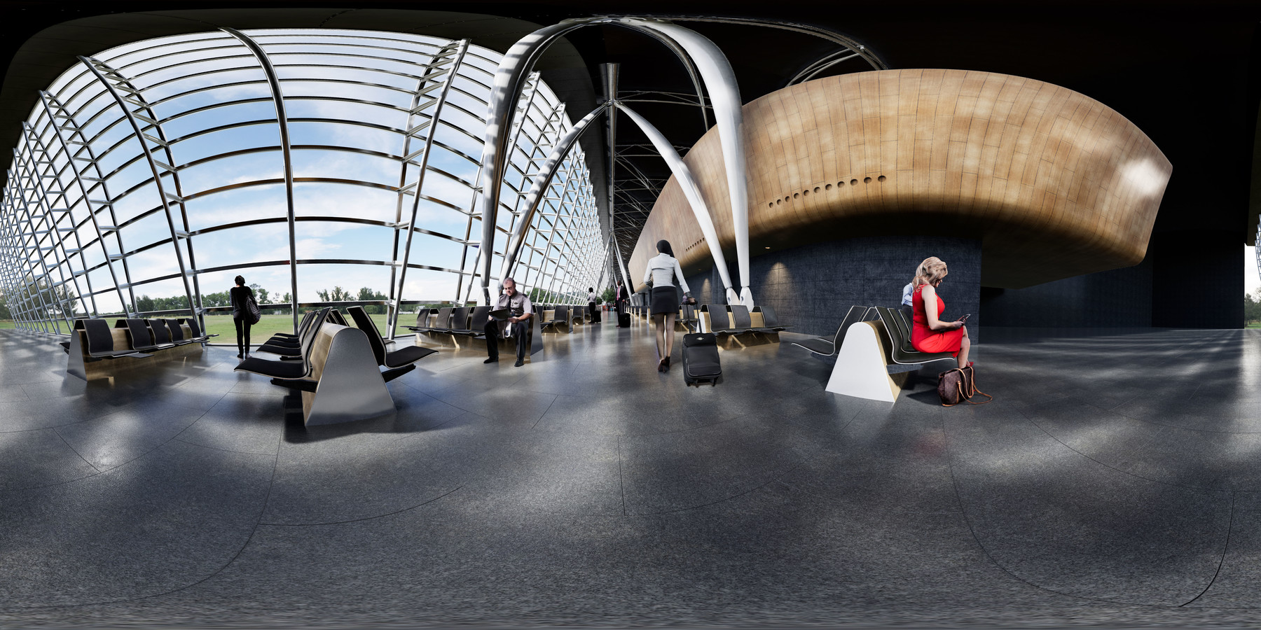 ArtStation - Airport terminal 3 in UE4 (Unreal engine 4.25 Ray tracing ...