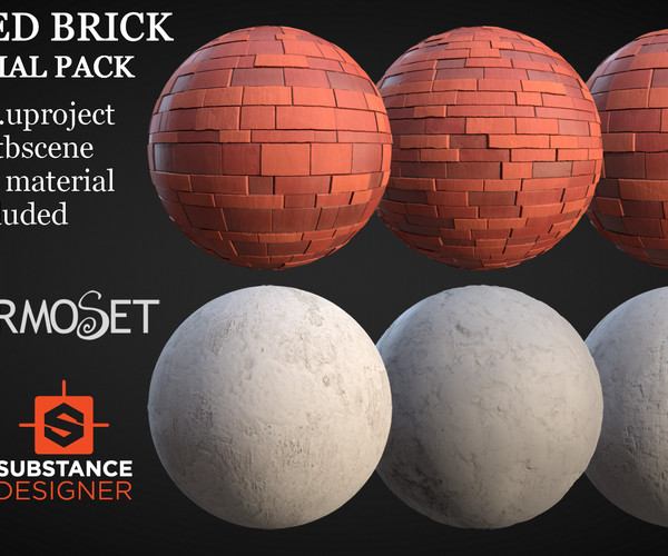 ArtStation - Stylized Brick Material Pack | Game Assets