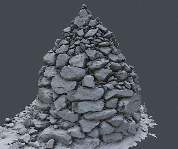 ArtStation - Photoscan_Rock_0003_only HighPoly Mesh (16K Texture ...
