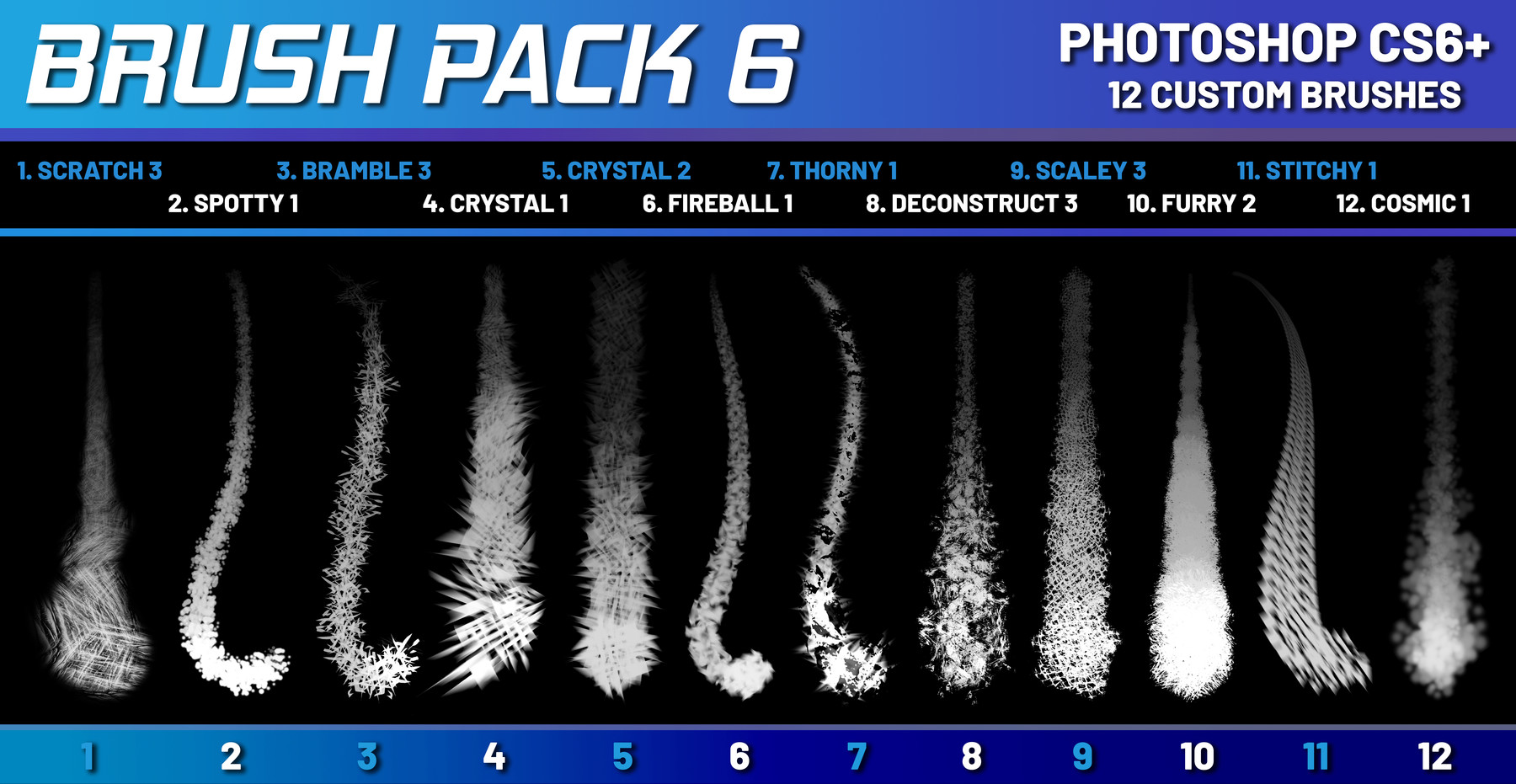 ArtStation - SHIDOOK BRUSH PACK 6 (Photoshop CS6+) | Brushes