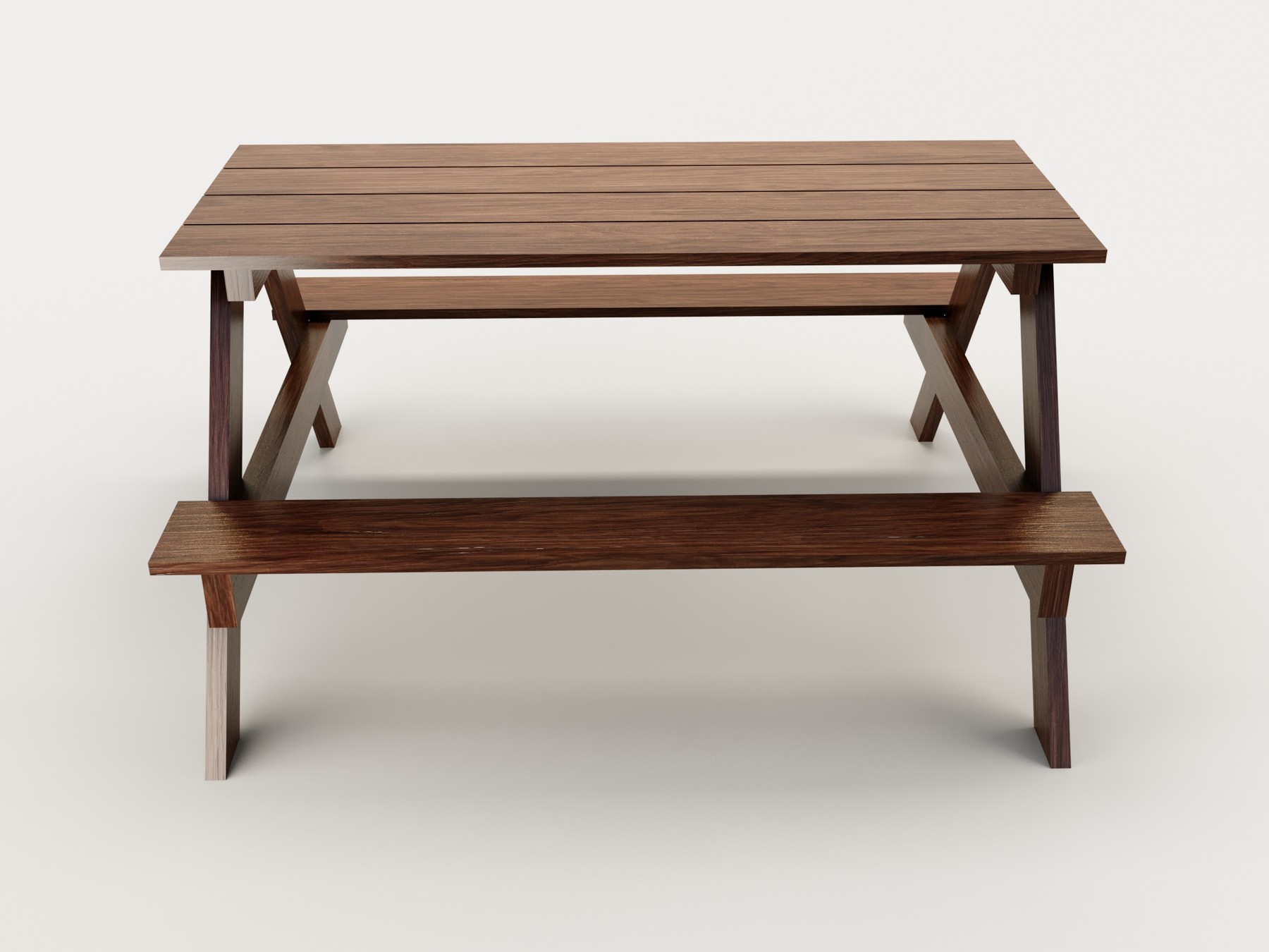 ArtStation - Wood table PBR Low-poly 3D model | Game Assets