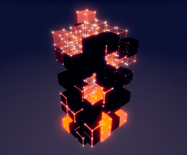 ArtStation - Cyber Effects - Voxels | Game Assets