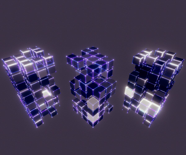 ArtStation - Cyber Effects - Voxels | Game Assets
