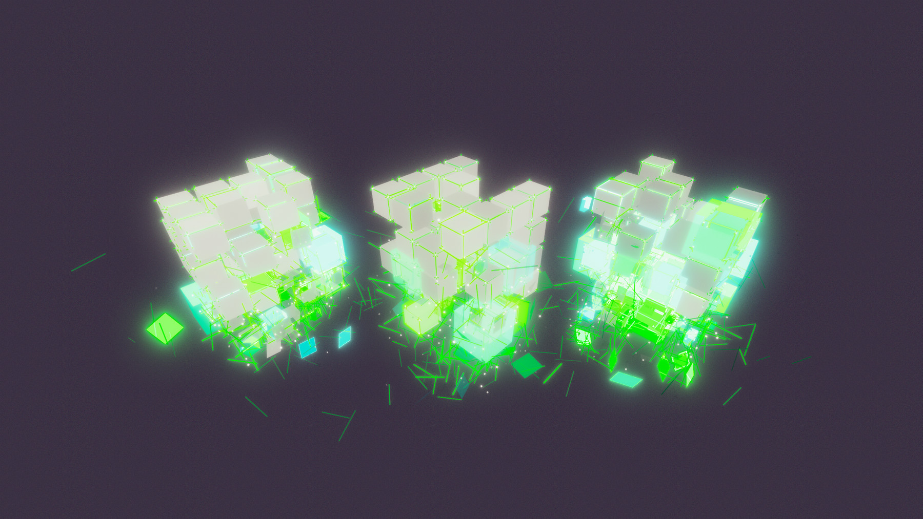 ArtStation - Cyber Effects - Voxels | Game Assets